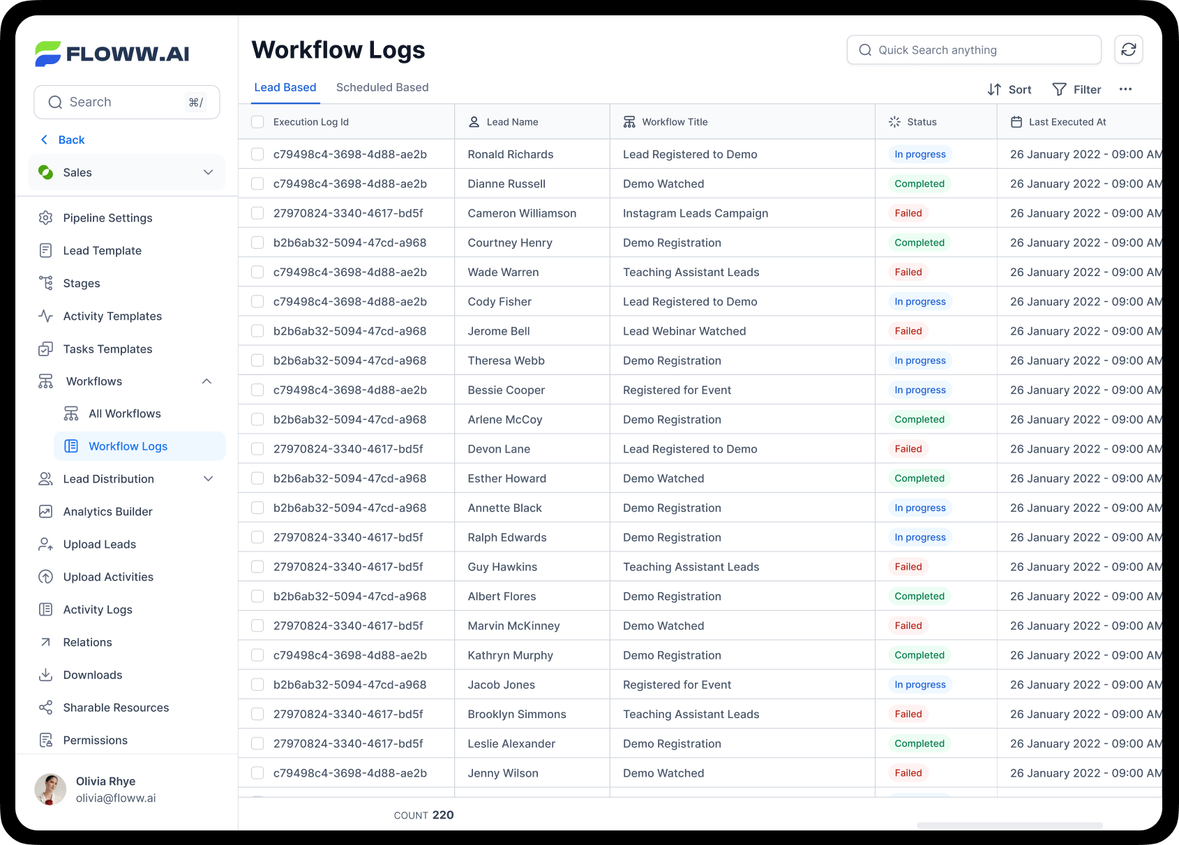 Easy-to-use Automation Workflows | Floww.ai